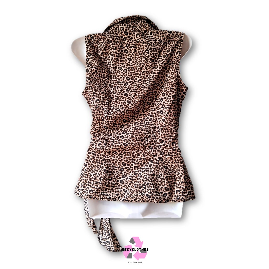 Polera Animal Print Express Design Studio Talla S - Recyclothes